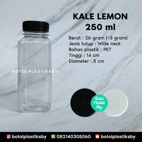 Jual Botol Kale Lemon Kick Kotak Petak 250 ml Plastik - Hitam - Kab ...