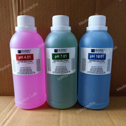 Jual Paket Buffer Solution pH 4 - pH 7 - pH 10 Hanna 500 ml - Jakarta Pusat - Medan Lab | Tokopedia