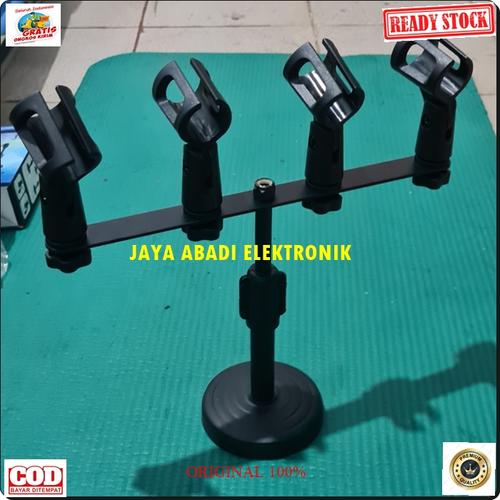 Jual ORIGINAL TIANG STAND MIC HOLDER CABANG 4 IN 1 MIK MICROPHONE ...