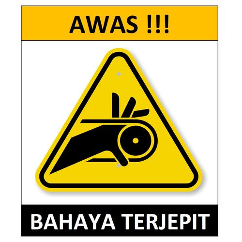 Jual Stiker Awas Bahaya Terjepit Safety Sign Sticker A6 - Kab. Sidoarjo ...