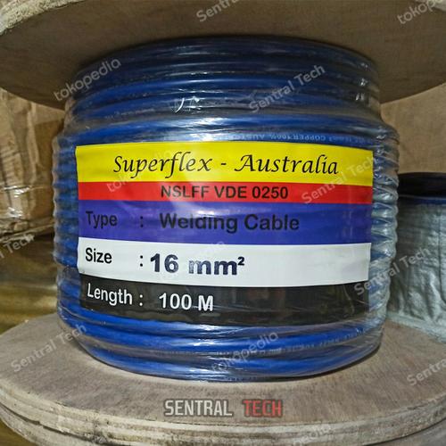 Jual KABEL LAS SUPERFLEX 16MM BIRU / WELDING CABLE SUPERFLEX 16MM BLUE ...
