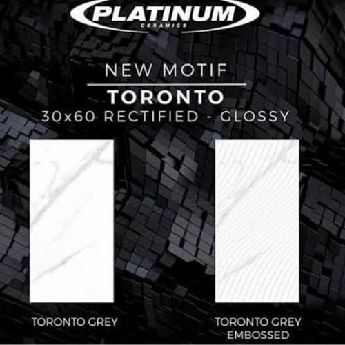 Jual Keramik 30x60 Glossy 2 Putih Motif Toronto Grey,Grey Emb & Tuscany ...
