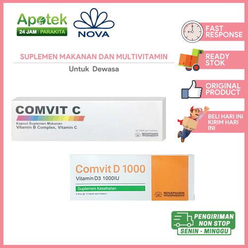 Jual Comvit D3 1000/400IU Vitamin D3 Untuk Daya Tahan Tubuh - Comvit C ...