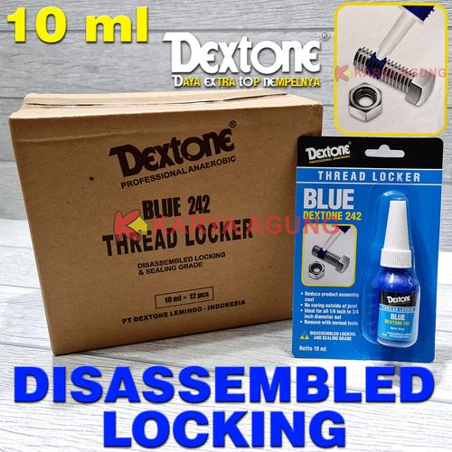 Jual DEXTONE 242 BLUE Thread Locker 10ml TEMPORER Biru / Lem Drat Mur ...