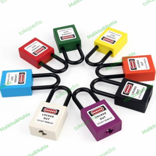 Jual Nylon Dielectric Safety Padlock 38mm Padlock Lockout - Biru ...