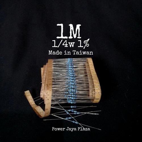 Jual Resistor metalfilm 1M ohm 1Mohm 1/4w 0,25w made in Taiwan - Kota ...