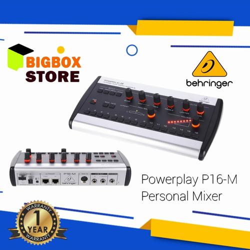 Promo P16-M Behringer 16 Channel Digital Personal Monitor Mixer P16M ...