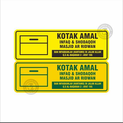 Jual STIKER VINYL KOTAK AMAL 30x10CM - Kab. Mojokerto ...