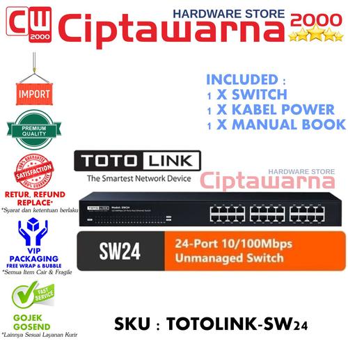 Jual TOTOLINK SW24 - 24 Port Unmanaged Switch Lan Network Ethernet ...