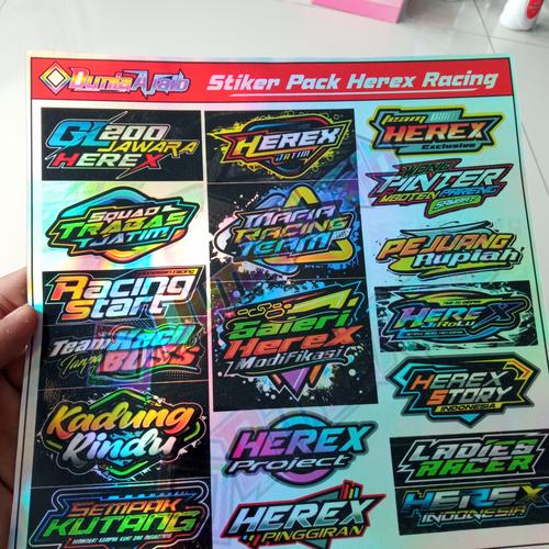 Jual STIKER PACK HEREX STIKER RACING HEREX HOLOGRAM MURAH - Kab ...