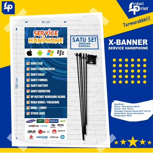 Jual X BANNER SERVICE HANDPHONE / BANNER KONTER / X BANNER / LESTARI ...