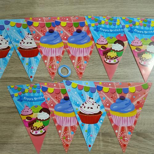 Jual Bendera Ulang tahun / flag banner happy birthday / Pesta ulang ...