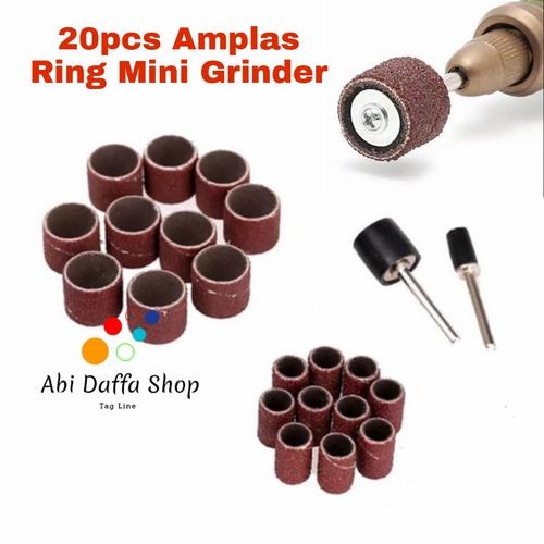 Jual 20pcs Mata Bor Amplas Mini Grinder Amplas Sanding Band Mini Tuner ...