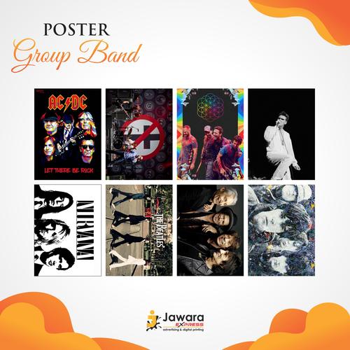 Jual CETAK POSTER BAND CUSTOM TERMURAH MALANG - Kota Malang - Jawara ...