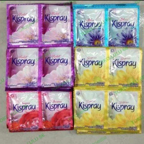 Jual KISPRAY SACHET @7ml pelicin pewangi pakaian 1lsn isi 12 sachet ...