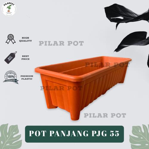 Promo pot bunga tanaman panjang bergelombang high way 50cm - PJG MERAH ...