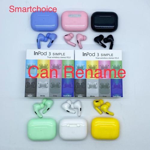 Jual Bluetooth Pro Macaron Can Rename / Inpods 3 Simple Inpods 13 ...