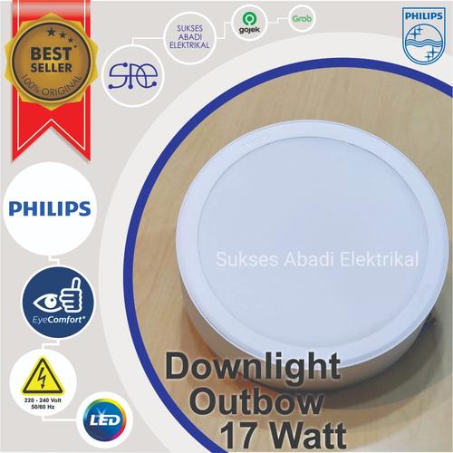 Jual LAMPU DOWNLIGHT OUTBOW LED MESON 17 WATT PHILIPS BULAT - Kuning ...