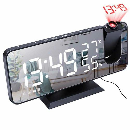Jual Jam Alarm Digital Proyektor Temperature FM Radio Ishiline - EN8827 ...