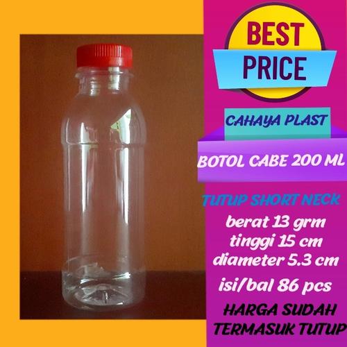 Jual Botol Cabe 200Ml-Botol Plastik 200Ml Cabe-KHUSUS GOJEK GRAB INSTAN ...