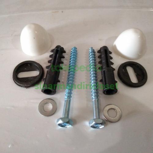 Jual secrup dop visser ring closet sekrup pengikat body closet + dop ...