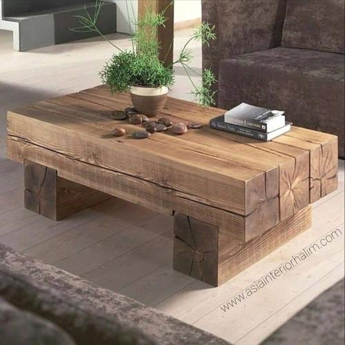 Jual Meja Tamu / Meja Lesehan / Meja Kayu Solid / Meja / Natural ...