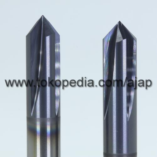 Jual CHAMFER END MILL 4F 6mm 90° lurus grafir V Bit CNC router bits ...