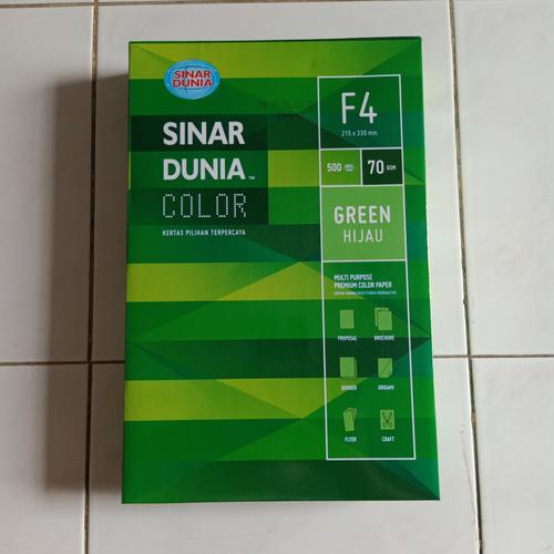 Jual Kertas HVS Warna F4 70 Gr Sidu / Rim - Hijau - Jakarta Barat ...