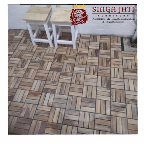 Jual Parquet Kayu Jati / Decking Tile / Ubin Kayu / Lantai Kayu 30x30 ...