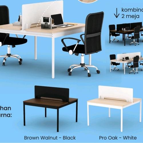 Jual meja kerja dengan penyekat ofisu dk 129 by pira - pro oak - Kab ...
