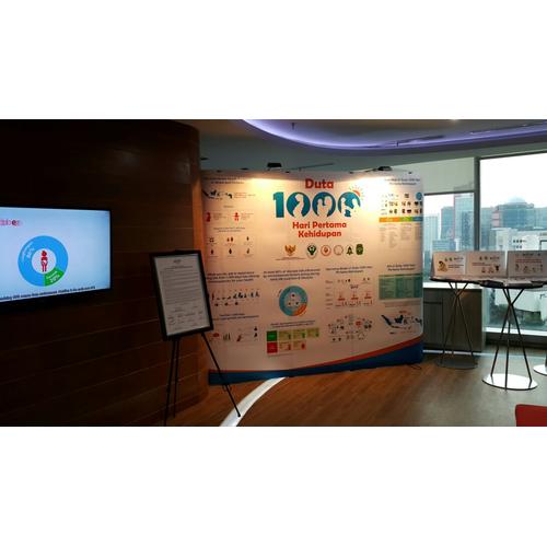 Jual BACKWALL/BACKDROP portable Display uk 3x3 straight/curve plus ...