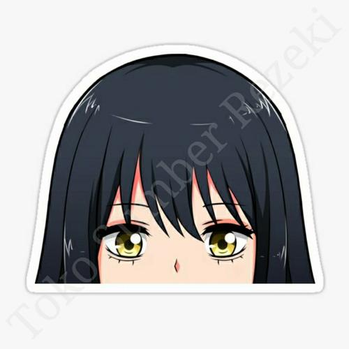 Jual Mieruko Chan Stiker Merchandise Gift Peeker Head Car Sticker ...