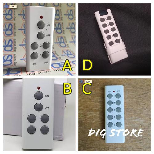 Jual Remote Control untuk Socket Stop Kontak Steker RF 433Mhz - Type A ...