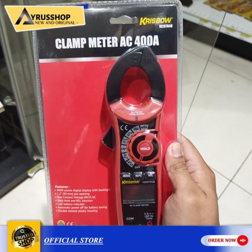 Jual Alat Pengukur Arus Listrik Clamp Meter AC 400A Krisbow/Alat ...