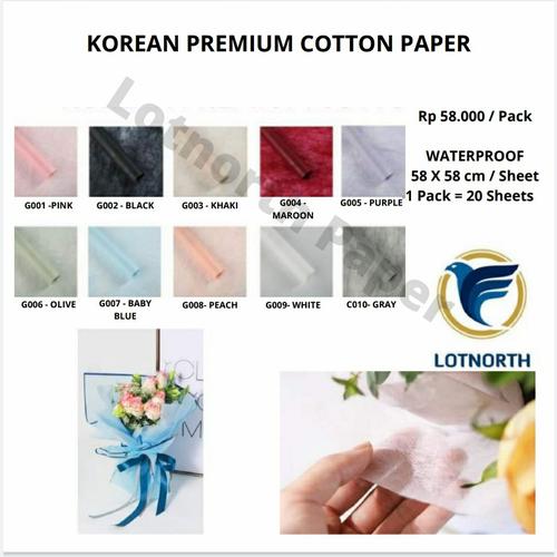Jual KOREAN PREMIUM COTTON PAPER LEMBARAN 60x60 - GREY - Kab. Tangerang ...