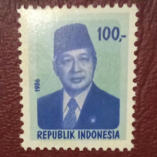 Jual Perangko / Prangko Indonesia Soeharto / Suharto 1986 100 rupiah ...