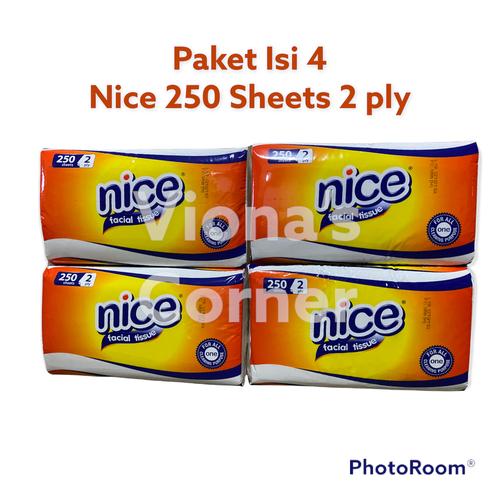 Promo Nice Facial Tissue TisueWajah Muka Soft Pack [2 Ply/250's] Paket ...