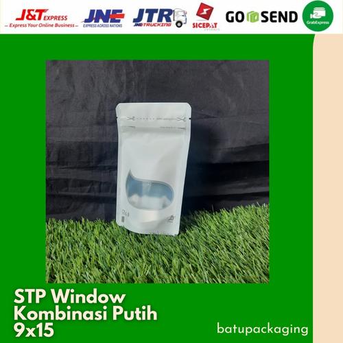 Jual STANDING POUCH WINDOW KOMBINASI PUTIH DILENGKAPI DENGAN ZIPPLOCK ...