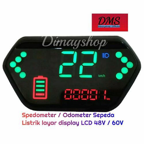 Jual Speedometer Sepeda Listrik / Electric E Bike Digital LCD 48V / 60V ...