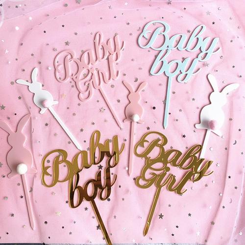 Jual Cake topper baby boy, cake topper baby girl - BABY 91 - Jakarta ...