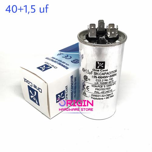 Jual Kapasitor AC 40+1,5 uf 3 Soket/Runing Capacitor 40+1,5uf - Mikro ...