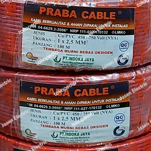 Jual KABEL NYA PRABA 2,5mm 100 METER SNI/LMK - KABEL INSTALASI LISTRIK ...