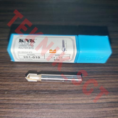 Jual MATA PROFIL KAYU 201-010 (VEE GROOVE BITS) MEREK KNK (1/4 X 1/4 ...