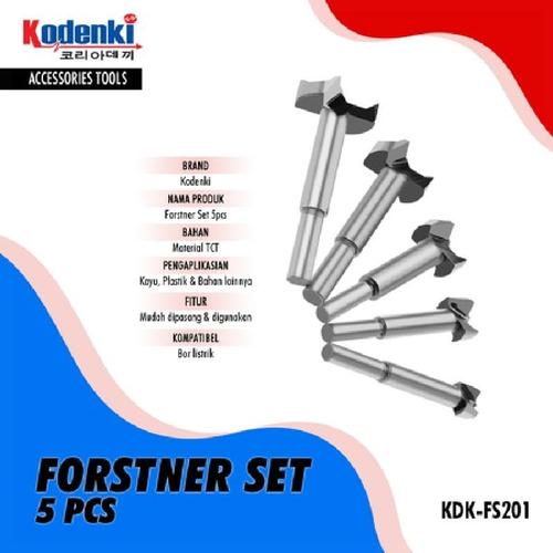 Jual Kodenki Forstner Drill Bit TCT Set Mata Bor Kayu Engsel Sendok Set 5Pc - Kota Surabaya ...
