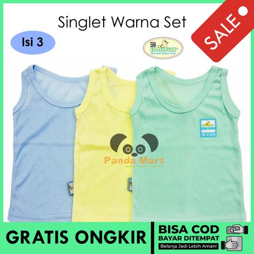 Jual Singlet Anak Bayi Balita Little Duck Warna Isi 3 - S Besar - Kota ...