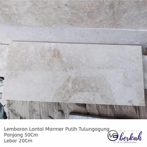 Jual Lembaran/lantai batu marmer putih P.50 L.20 - Kab. Tulungagung ...
