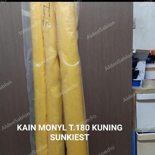 Jual KAIN MONYL SCREEN SABLON T.180 KUNING SUNKIEST - Lebar 135 cm ...