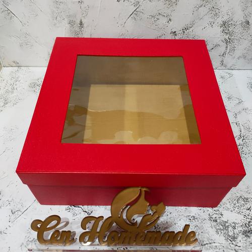 Jual Box Hard Box Merah / Imlek / CNY / Christmas Tutup kombinasi Mika ...