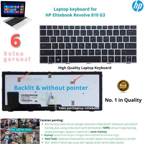 Jual Keyboard HP Elitebook Revolve 810 G3 High Quality - Jakarta Pusat ...