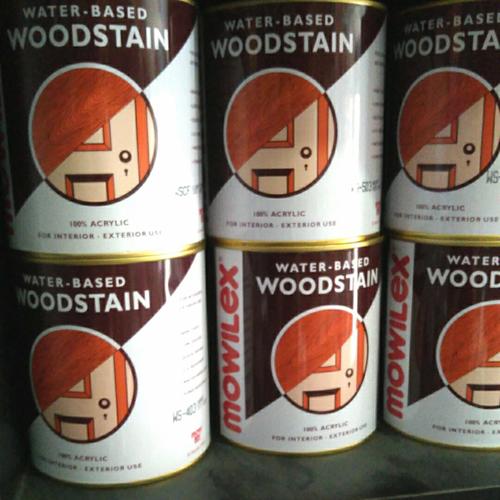 Jual Mowilex Woodstain (bahan air), plitur water-based 1kg 1L - Kota ...